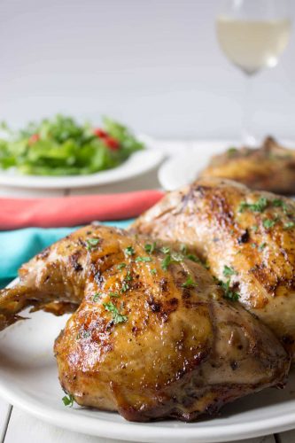 Baked Chicken Leg Quarters Recipe - The Anthony Kitchen