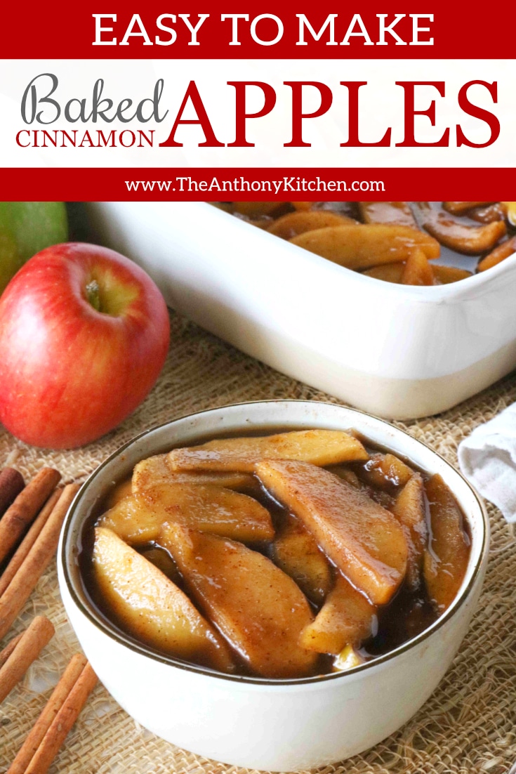 3 Easy Steps for Perfect Baked Cinnamon Apples - The Anthony Kitchen