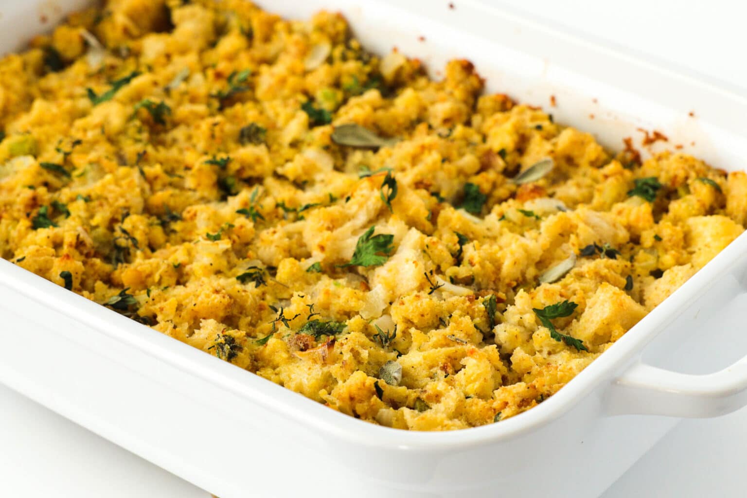 Southern Old-Fashioned Cornbread Dressing - The Anthony Kitchen