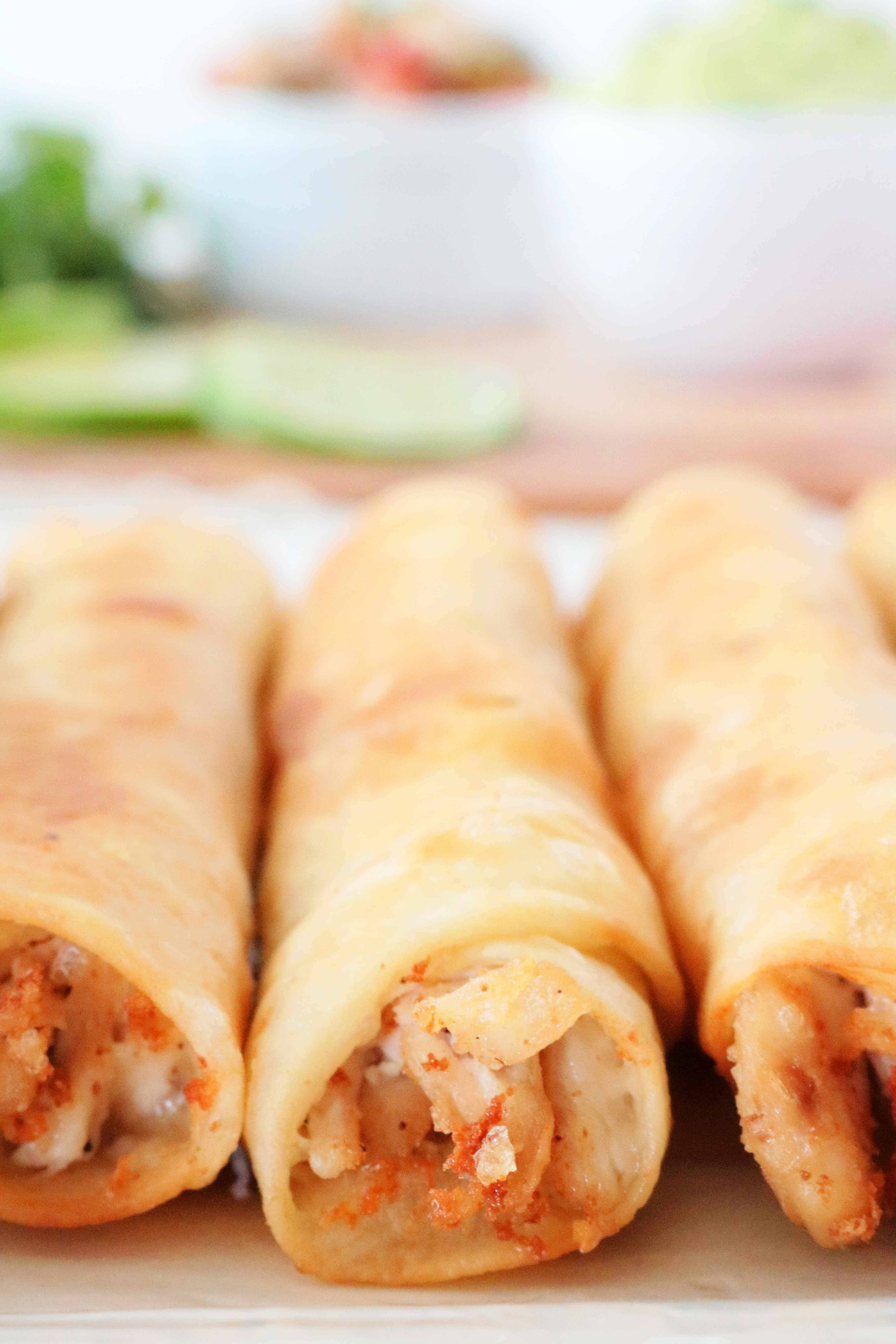 Flautas de Pollo (Chicken Flautas Recipe) - The Anthony Kitchen