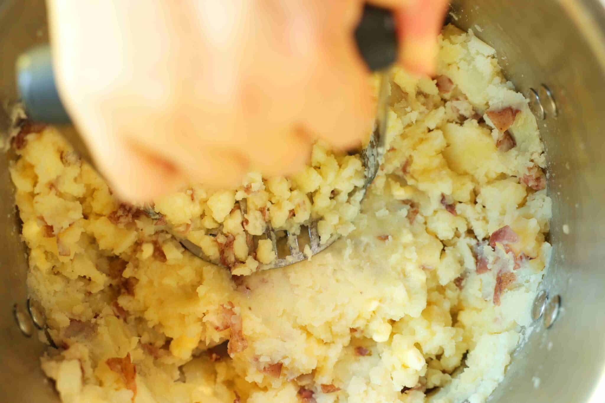 Red Mashed Potatoes (with Skin -- No Peeler Needed!)
