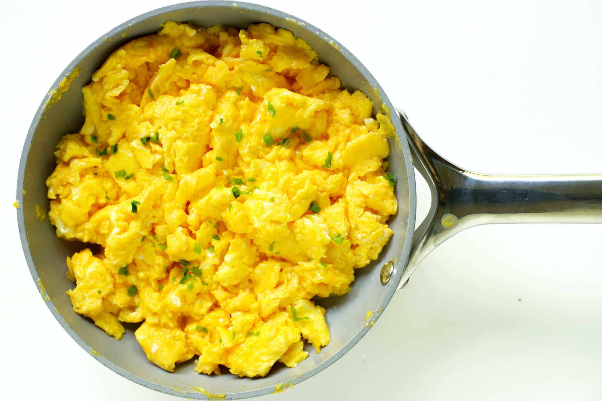 Cheesy Scrambled Eggs (The Fluffiest, Creamiest Eggs Ever!)