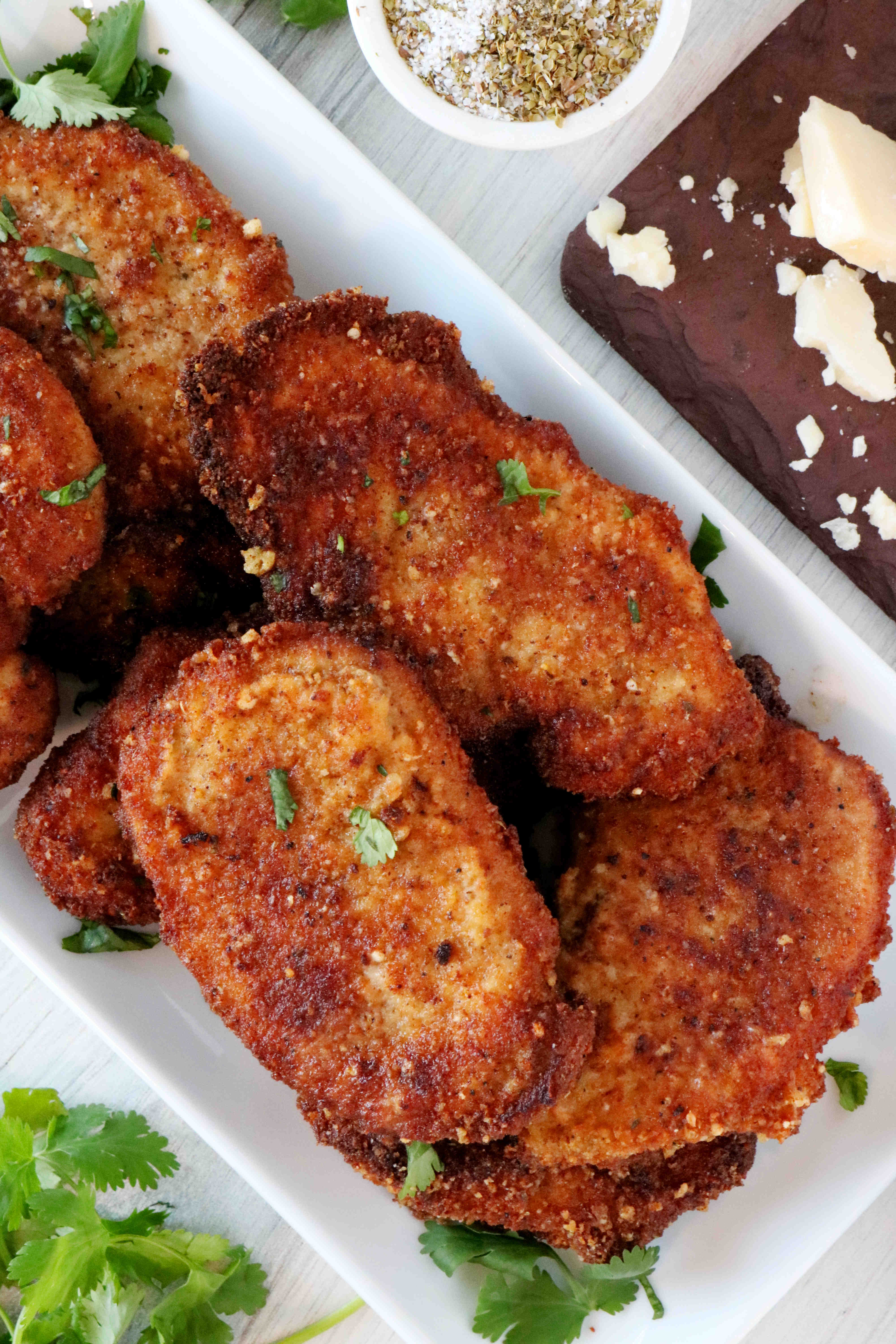 Parmesan Crusted Pork Chops - The Anthony Kitchen