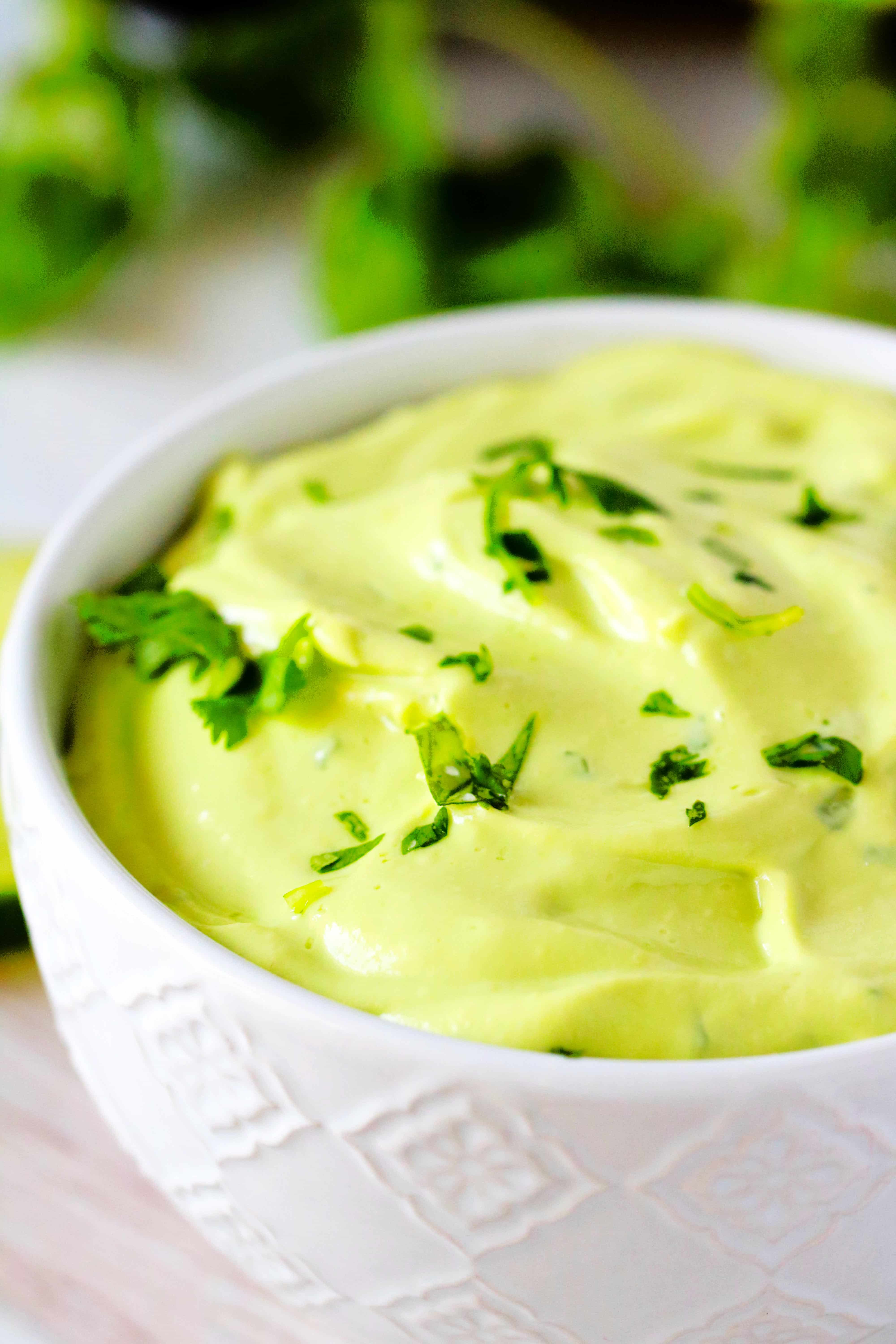 Avocado Crema | Easy 5-Minute Recipe - The Anthony Kitchen