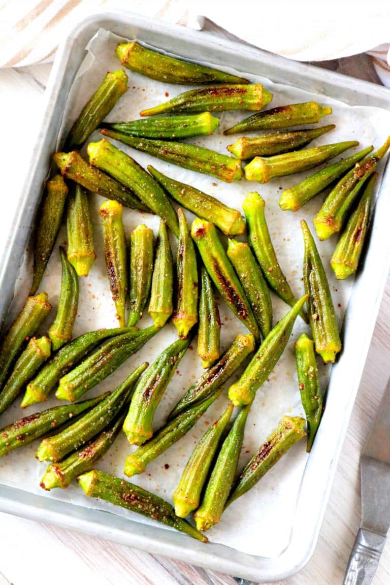 Oven Roasted Okra Recipe - The Anthony Kitchen