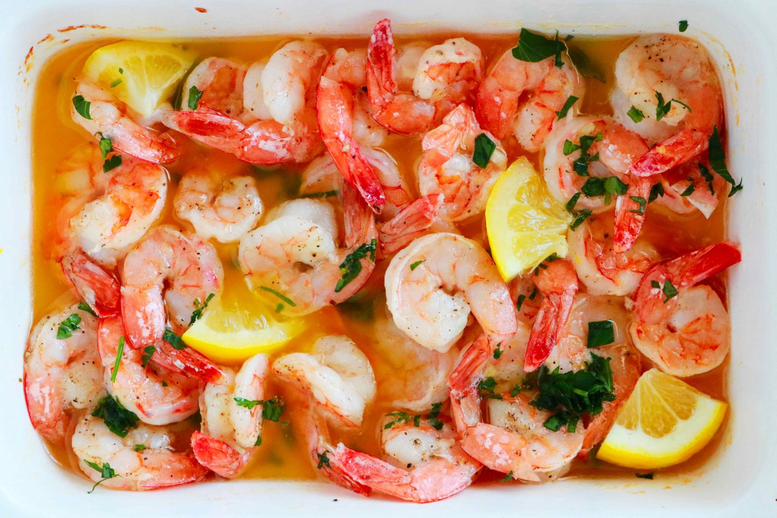 Oven Baked Garlic Butter Shrimp Scampi - The Anthony Kitchen
