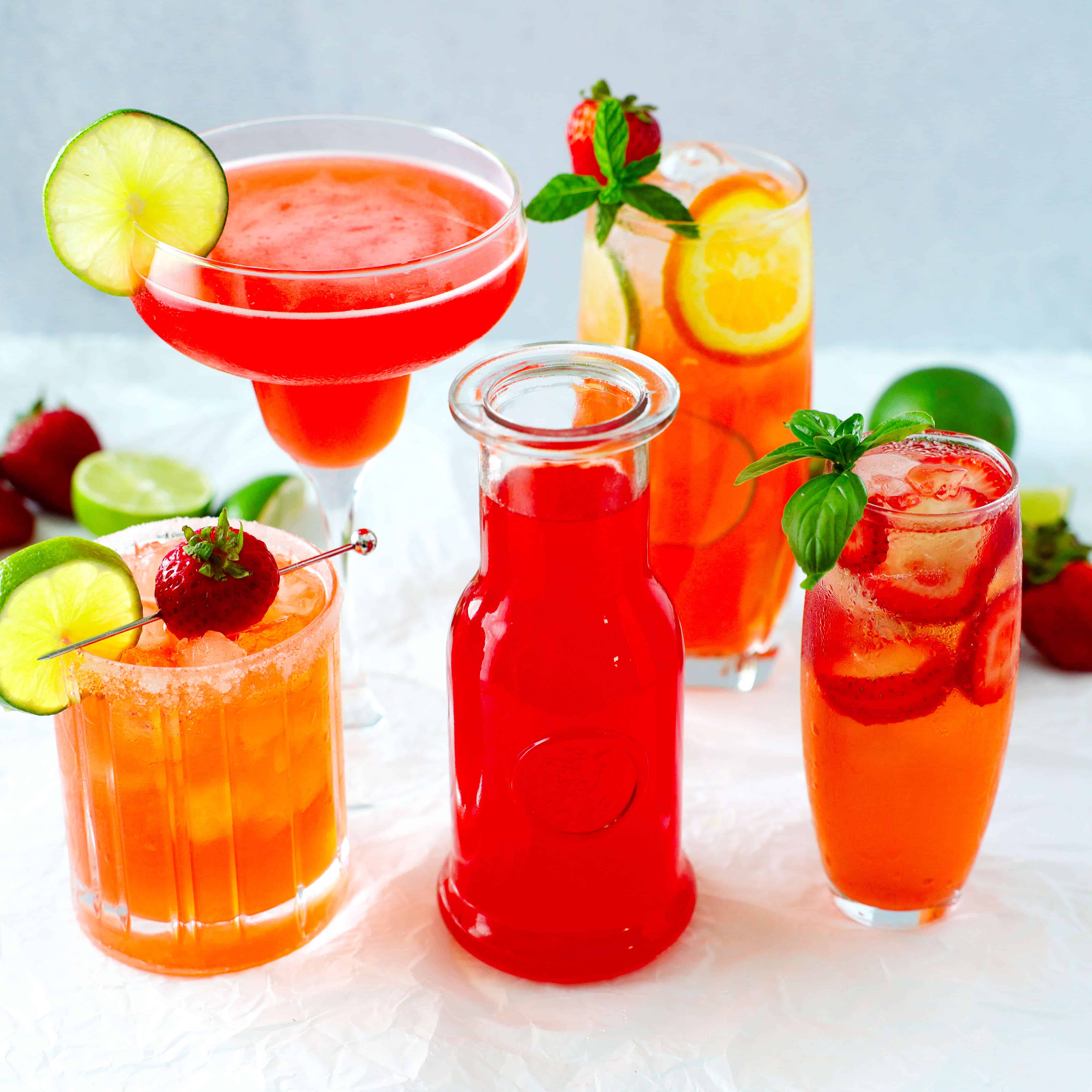 Strawberry Simple Syrup (For Cocktails) - The Anthony Kitchen