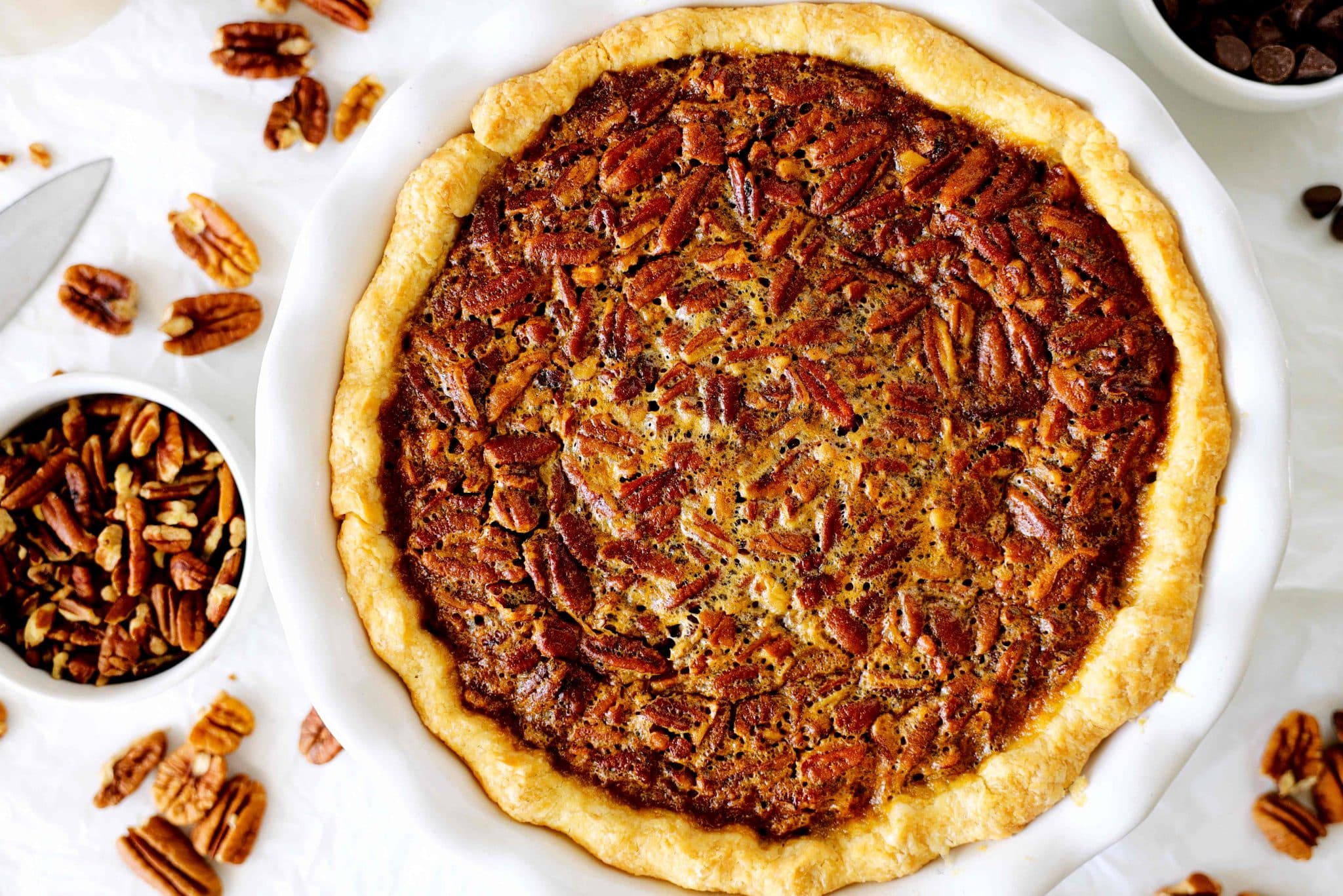 Kentucky Derby Chocolate Bourbon Pecan Pie - The Anthony Kitchen