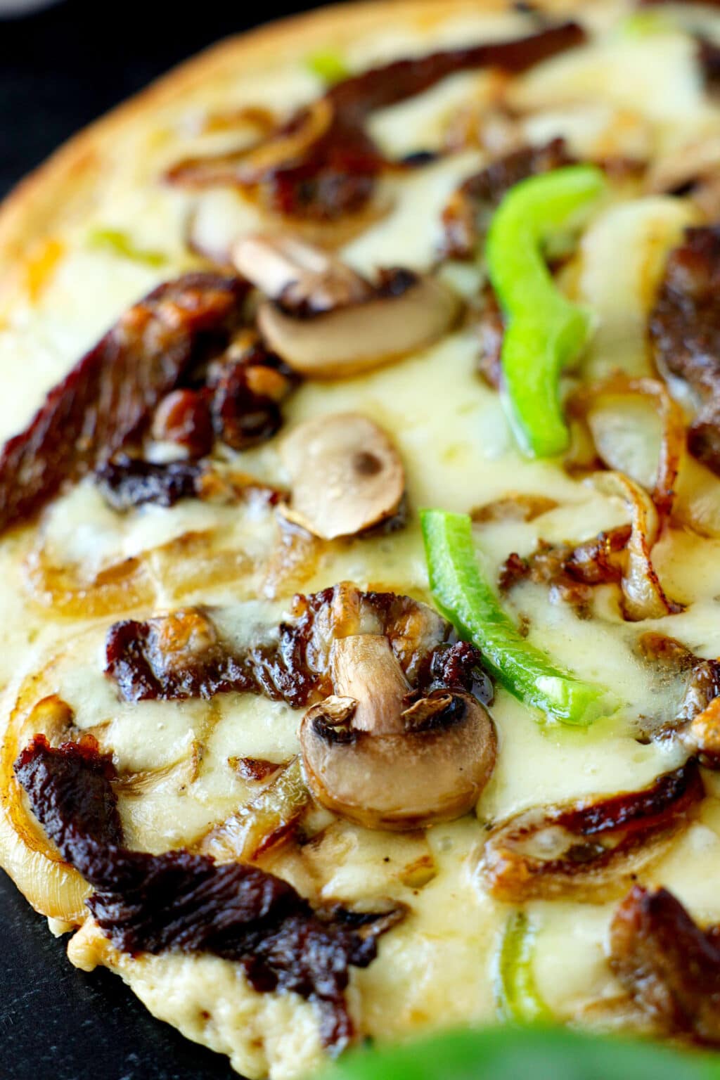 Philly Cheesesteak Pizza (30 Minutes or Less!)