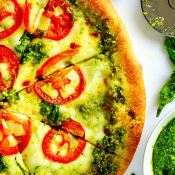 Best Ever Easy Pesto Pizza - The Anthony Kitchen
