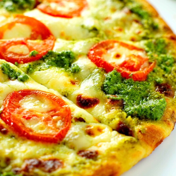 Best Ever Easy Pesto Pizza - The Anthony Kitchen