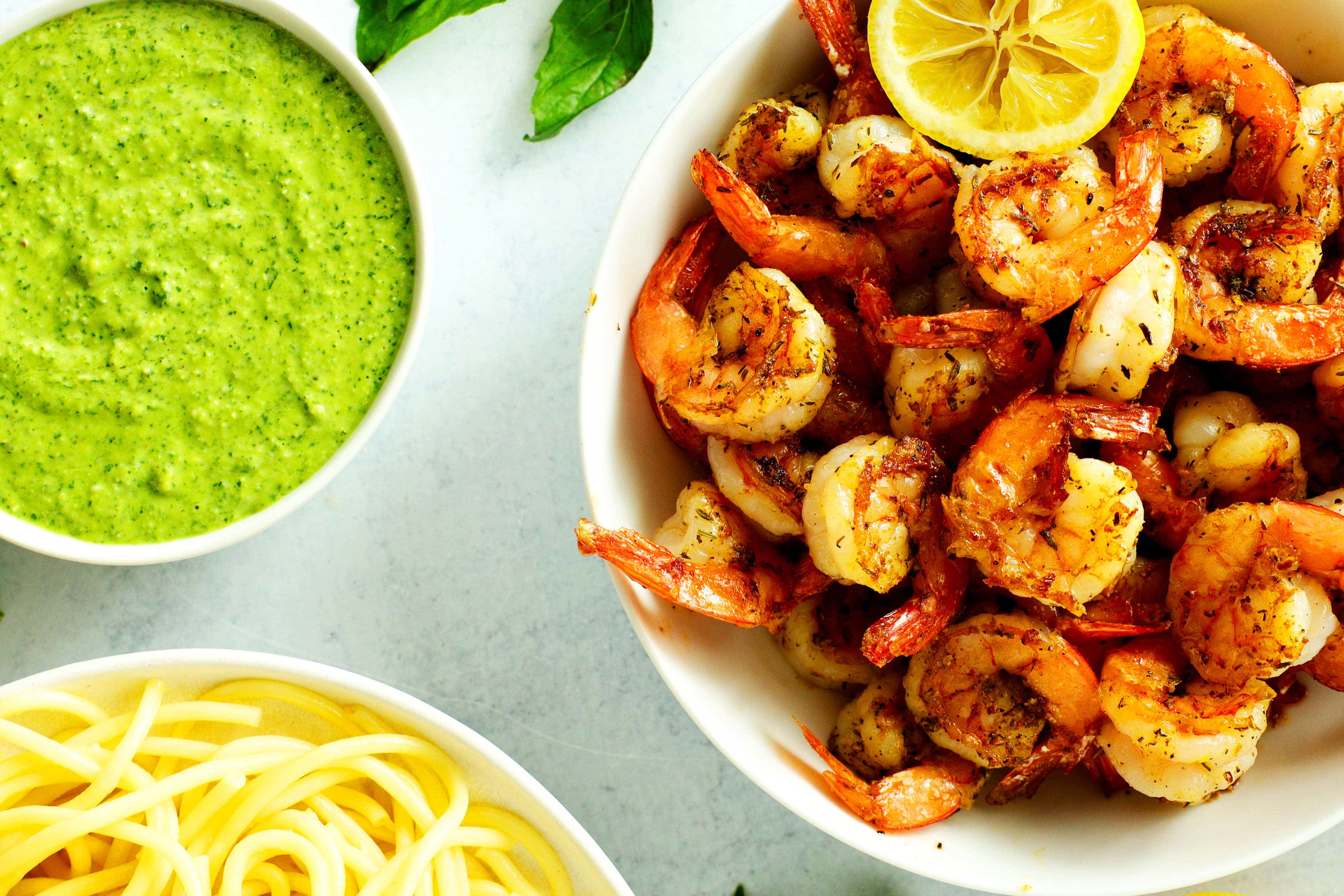 Shrimp Pesto Pasta - Simple and Delicious - The Anthony Kitchen