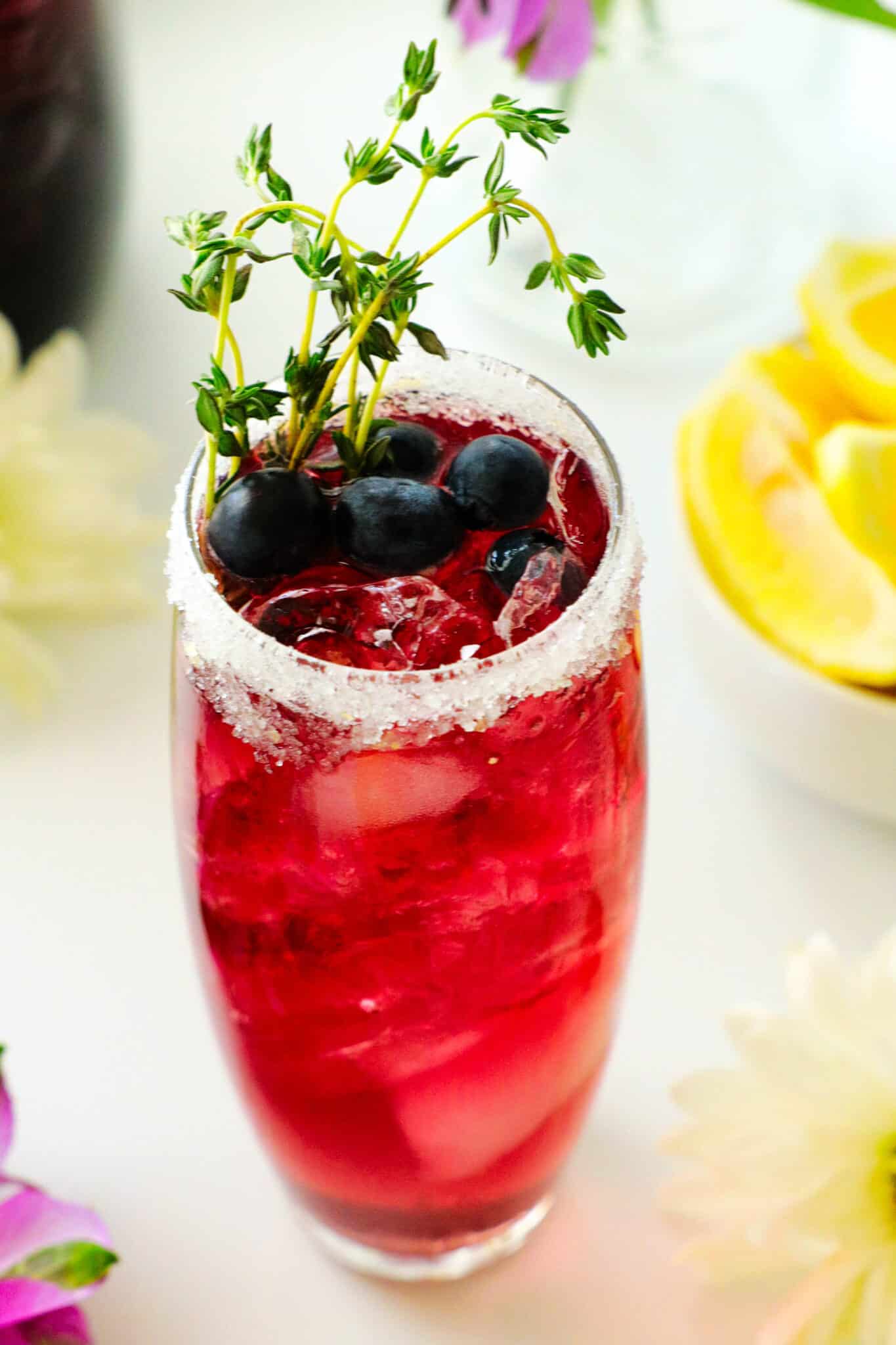 Blueberry Cocktail (Easy To Make Ahead!) - The Anthony Kitchen