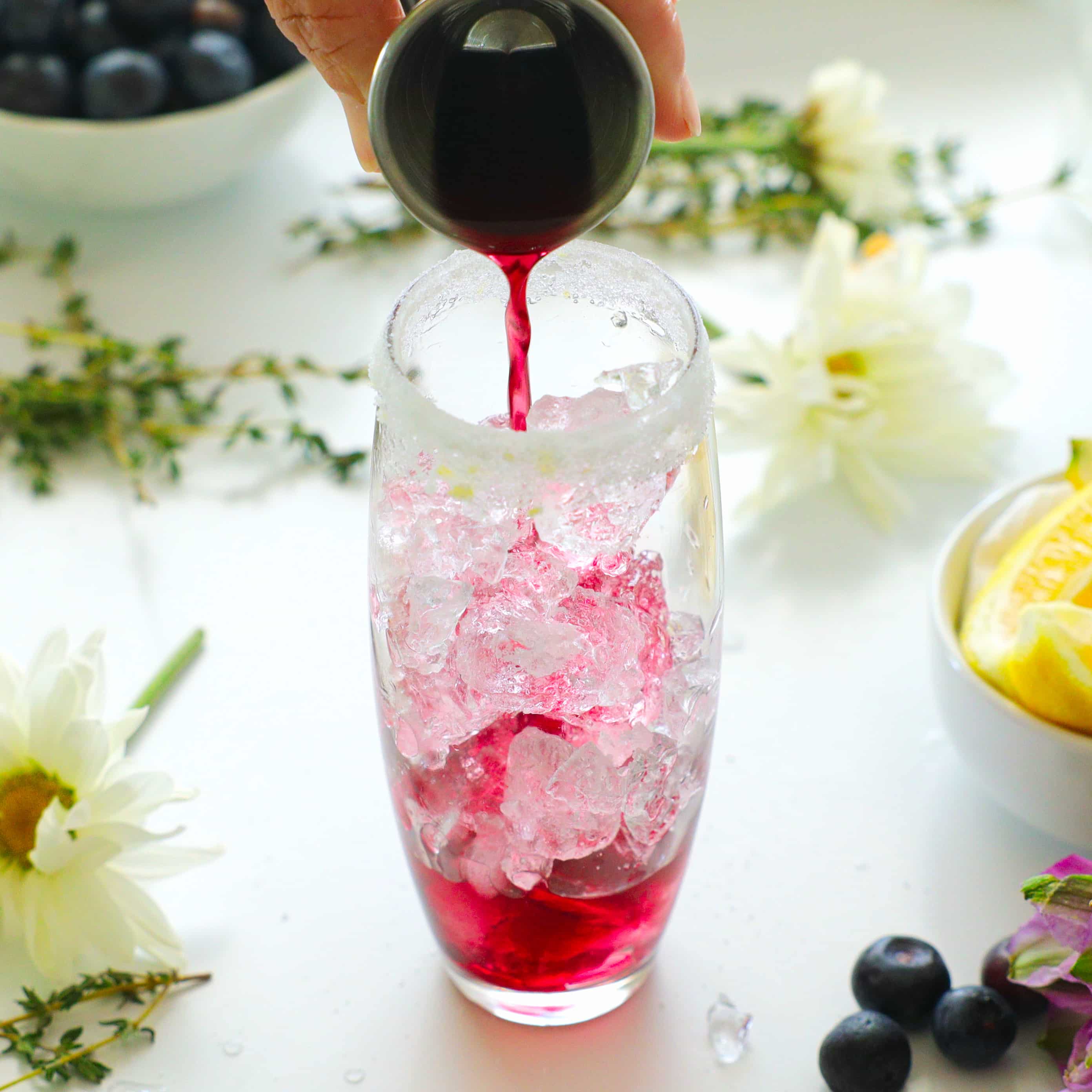 Blueberry Cocktail (Easy To Make Ahead!) - The Anthony Kitchen