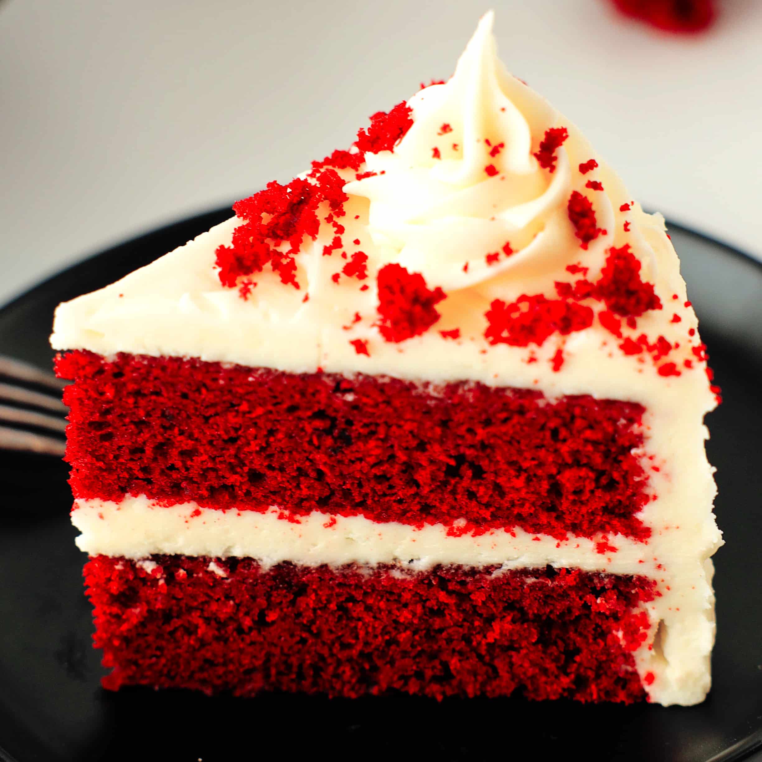 Slice Of Red Velvet Cake