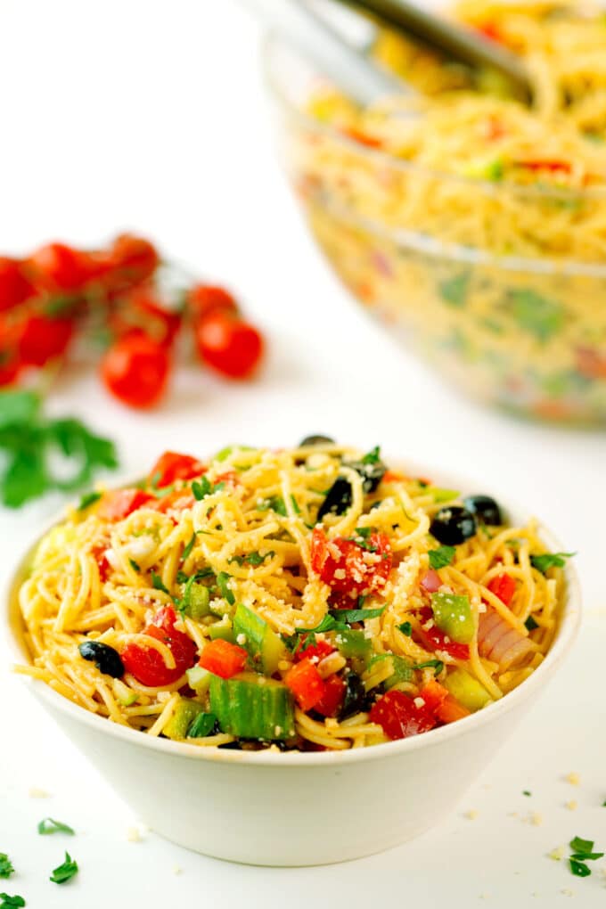 Spaghetti Salad | Cool And Refreshing Side - The Anthony Kitchen