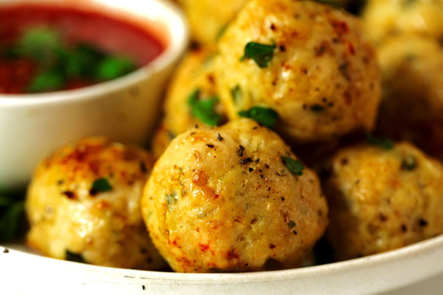 Chicken Meatballs (No Stovetop Work Required!) - The Anthony Kitchen