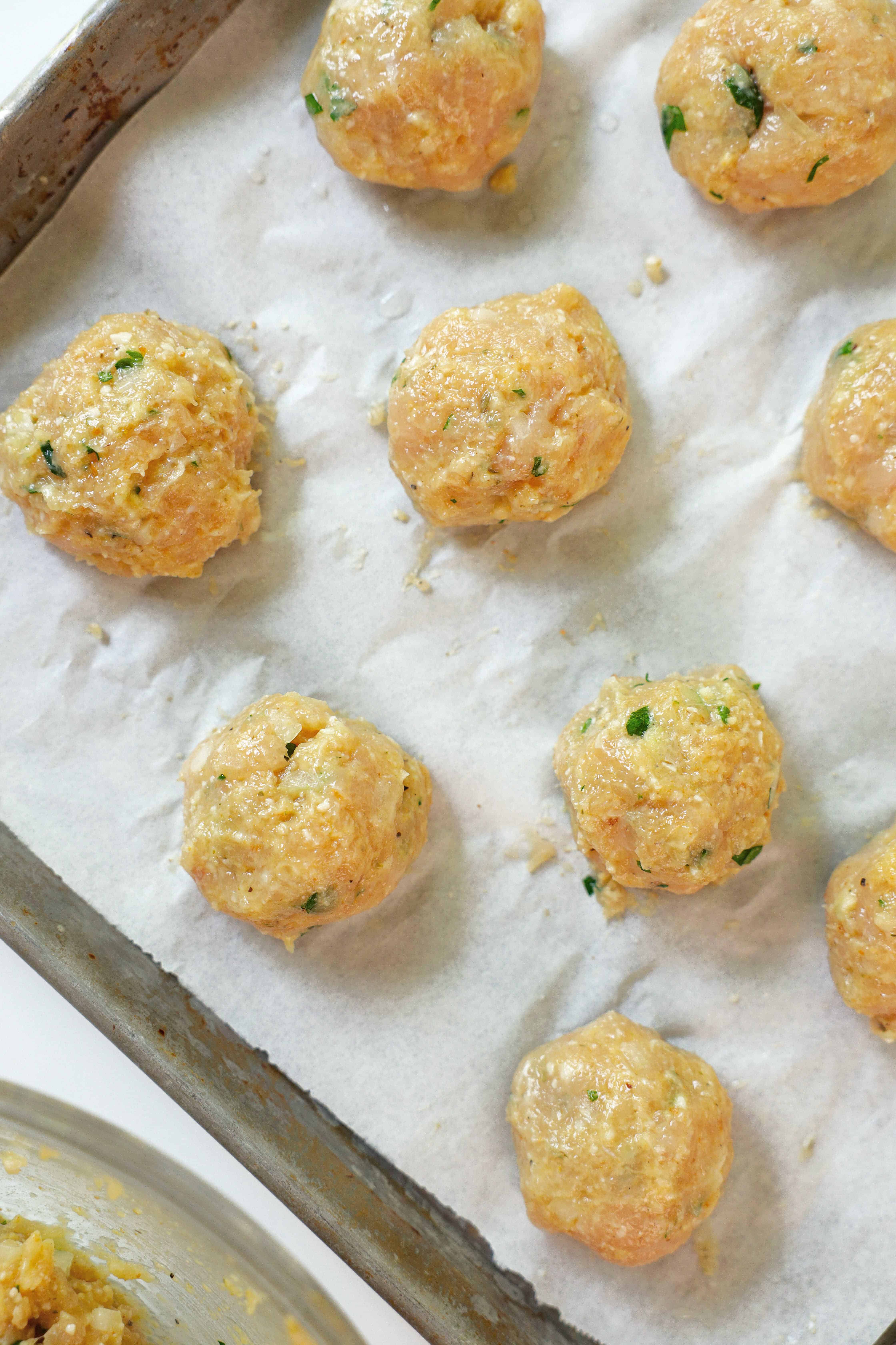 Chicken Meatballs (No Stovetop Work Required!) - The Anthony Kitchen