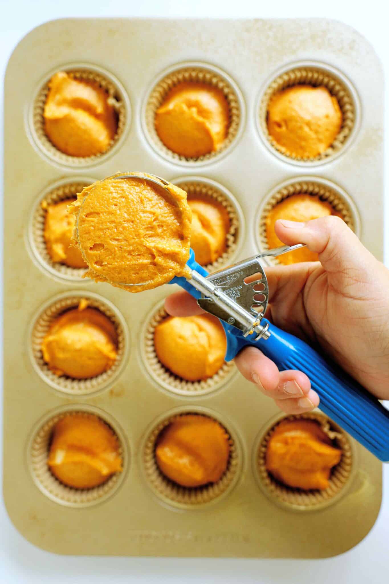 Pumpkin Cupcakes (With Cream Cheese Frosting!) - The Anthony Kitchen