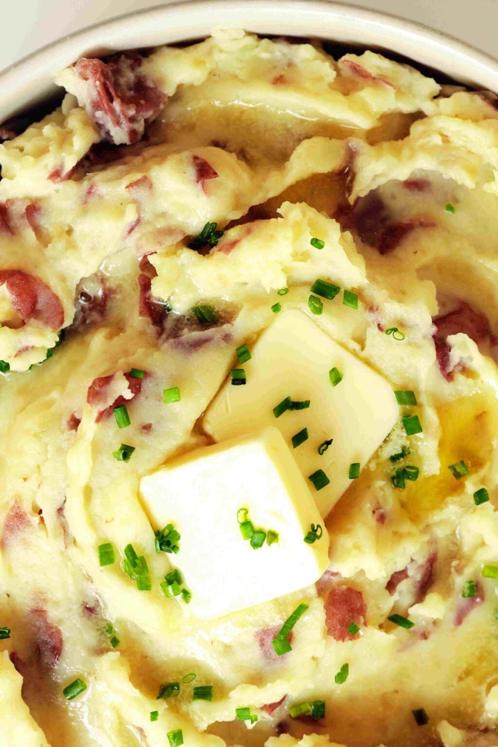 Red Mashed Potatoes (with Skin -- No Peeler Needed!)