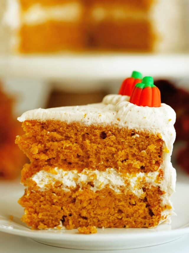 PUMPKIN CAKE WITH CREAM CHEESE FROSTING - The Anthony Kitchen