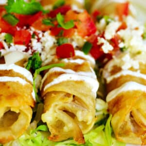 Flautas de Pollo (Chicken Flautas Recipe) - The Anthony Kitchen