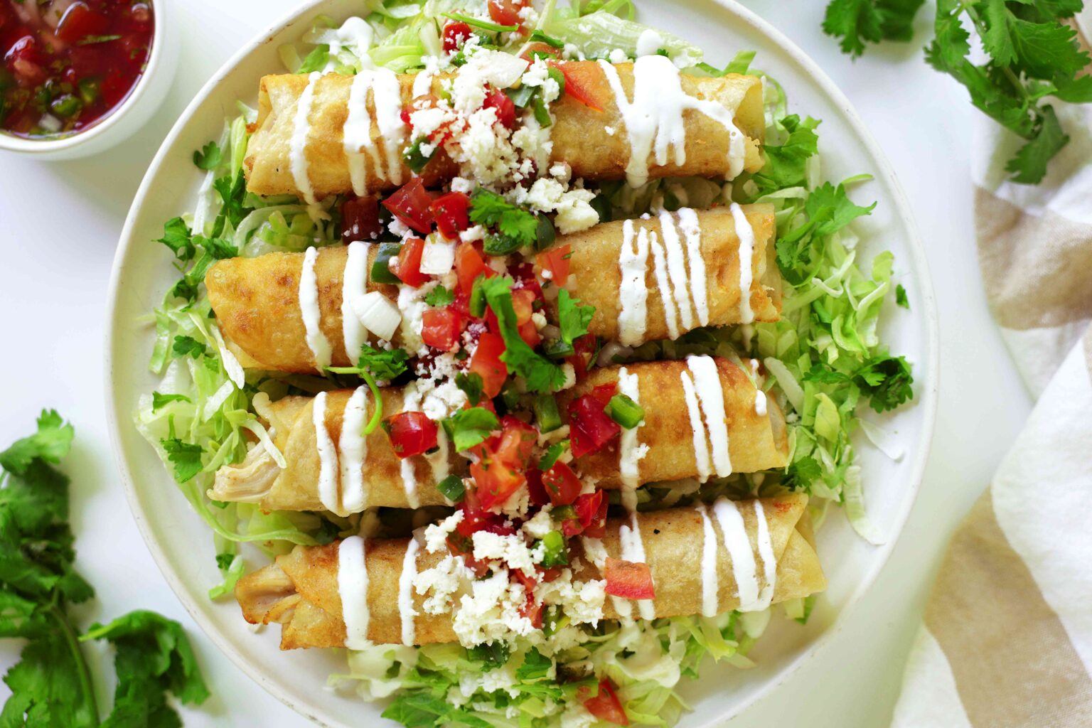 Flautas de Pollo (Chicken Flautas Recipe) - The Anthony Kitchen