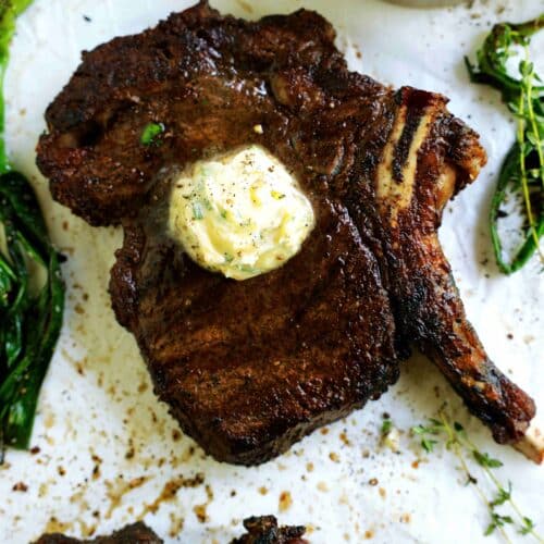 Cowboy Steak Recipe (Bone-In Ribeye)