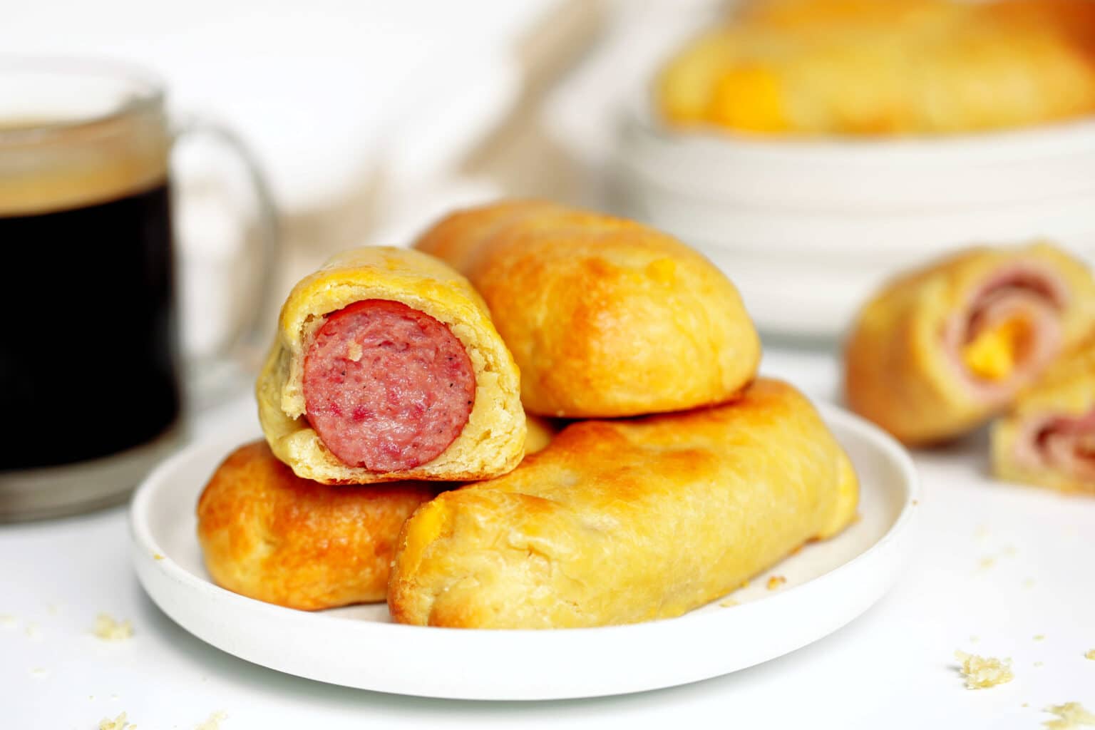 Texas Kolaches (Klobasneks) with Sausage