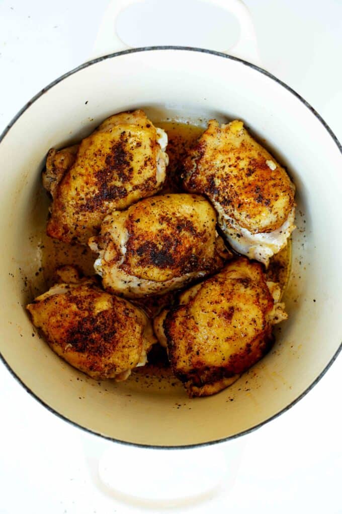 Braised Chicken Thighs (with Vegetables and Mushrooms)