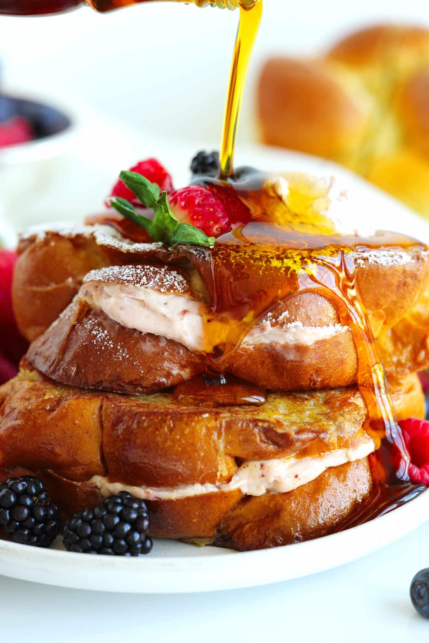 Best Stuffed French Toast Recipe (with Strawberry Cream Cheese)